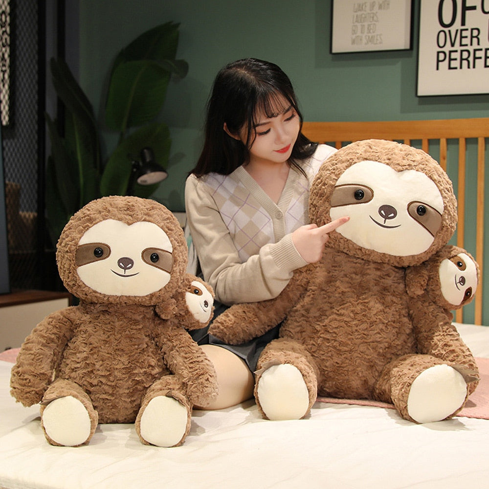 Mom and Baby Sloth Plushies (3 SIZES)