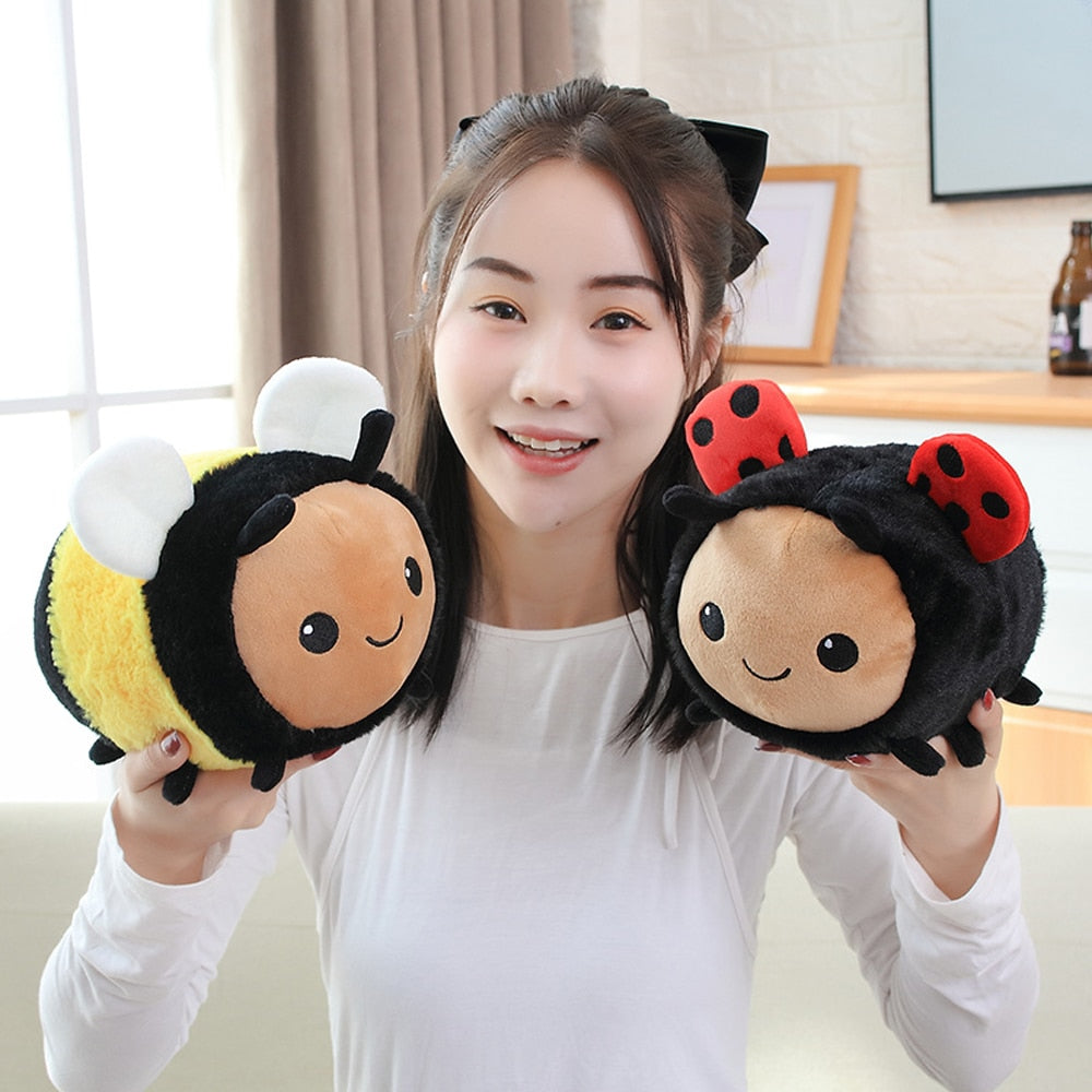 Busy Bugs Ladybird Bumblebee Plushies (2 Colors, 3 Sizes)